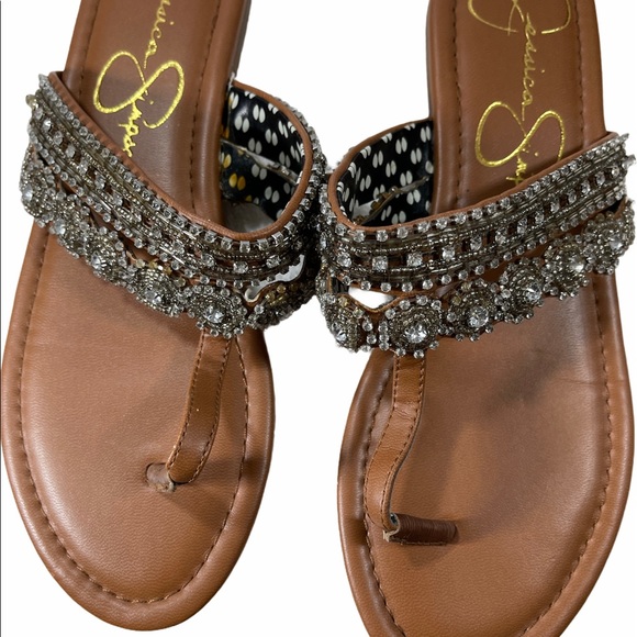 Jessica Simpson | Shoes | Jessica Simpson Rhinestone Sandals | Poshmark